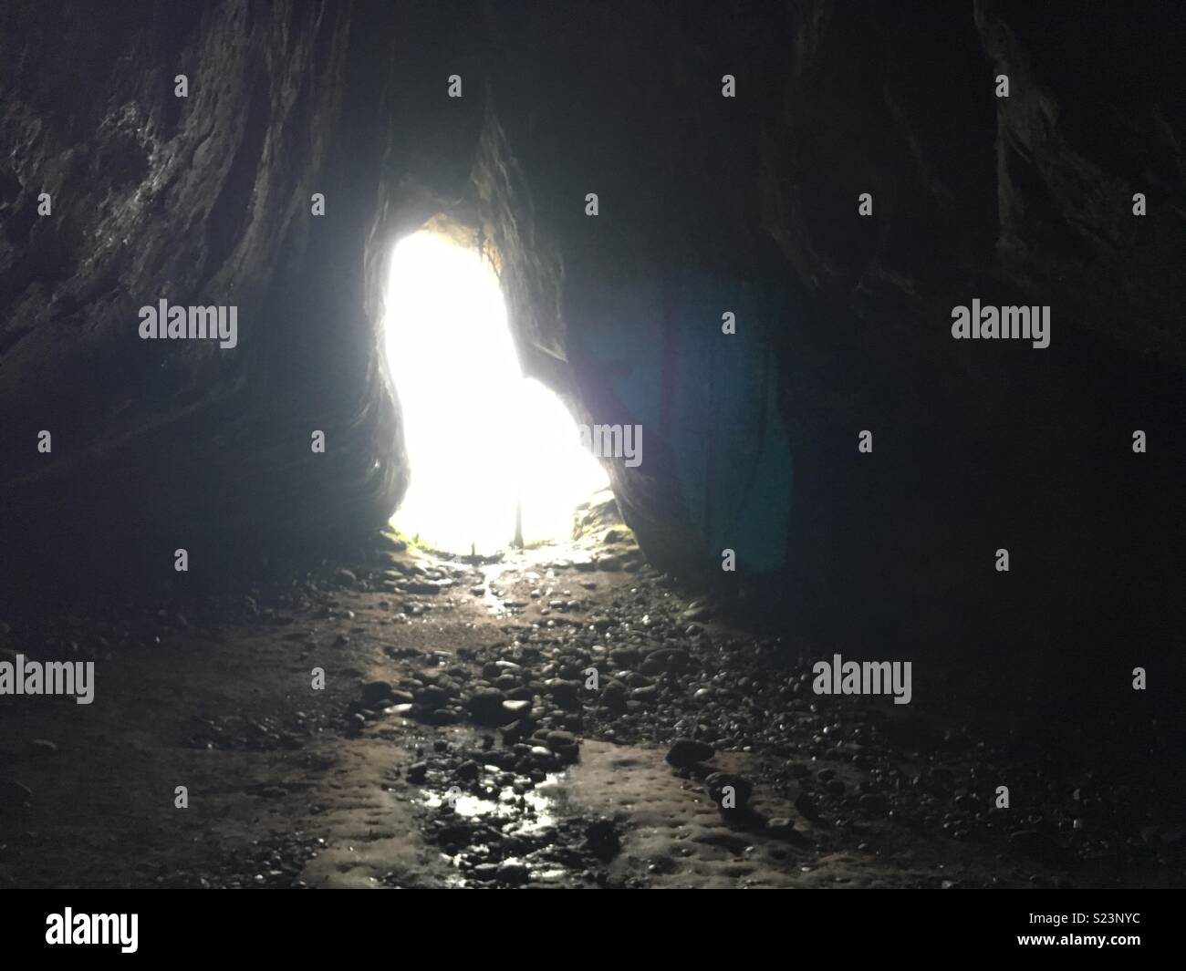 Looking out of kings caves Stock Photo - Alamy