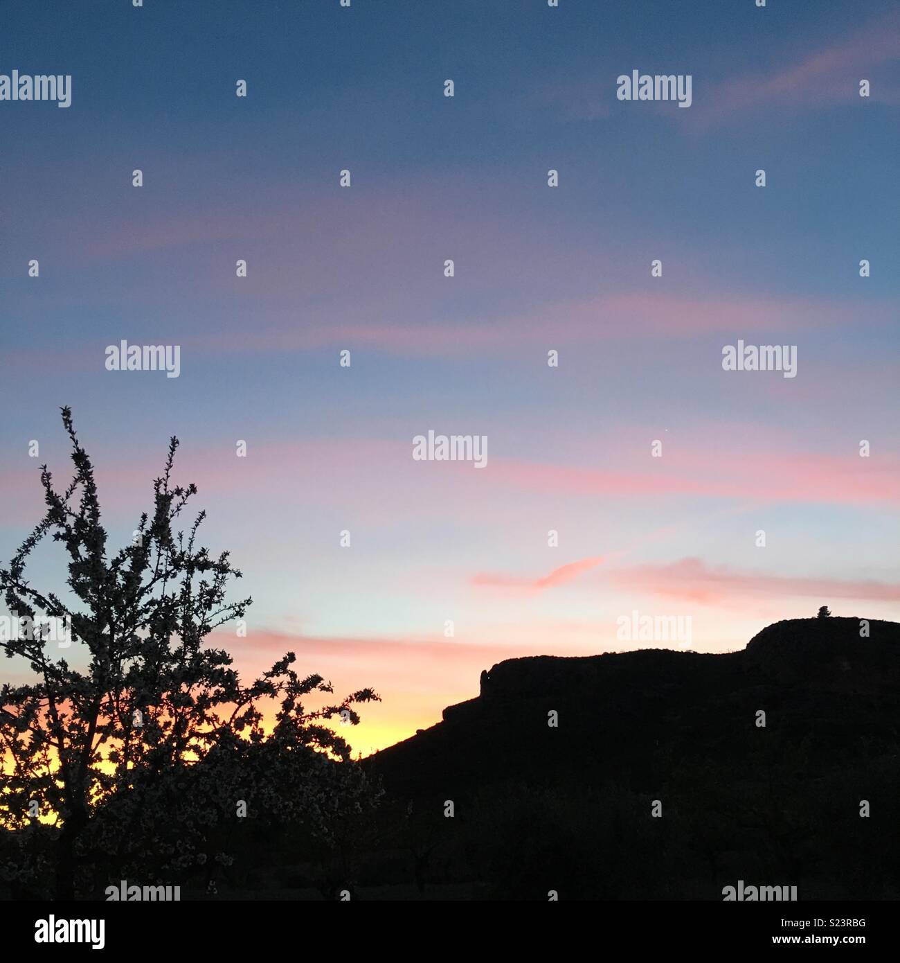 Sunset in Spain Stock Photo - Alamy