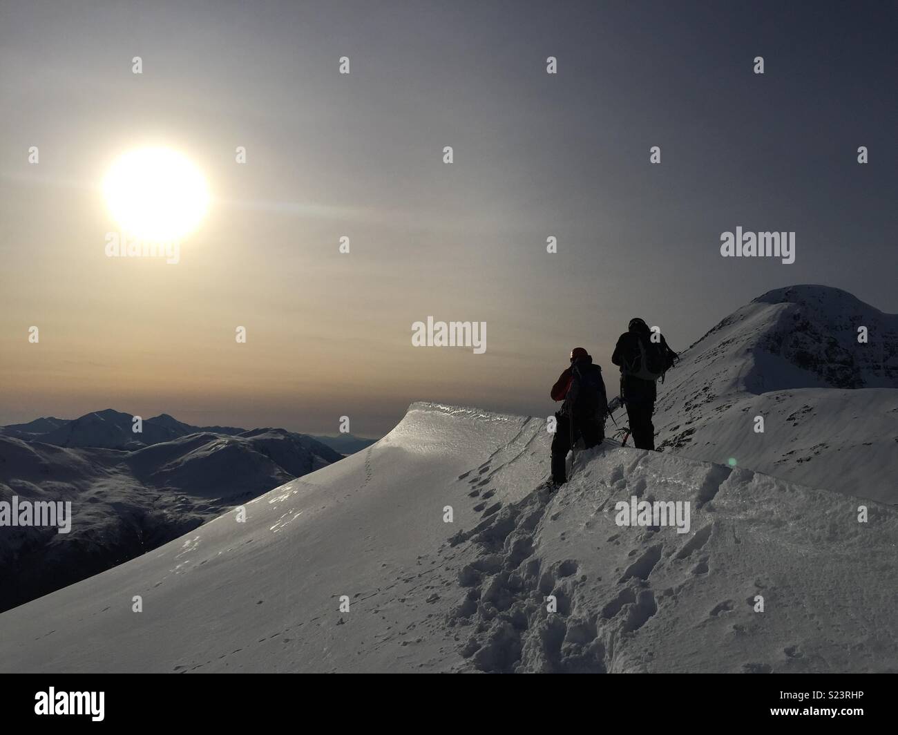 Setting Over A Ridge High Resolution Stock Photography and Images - Alamy