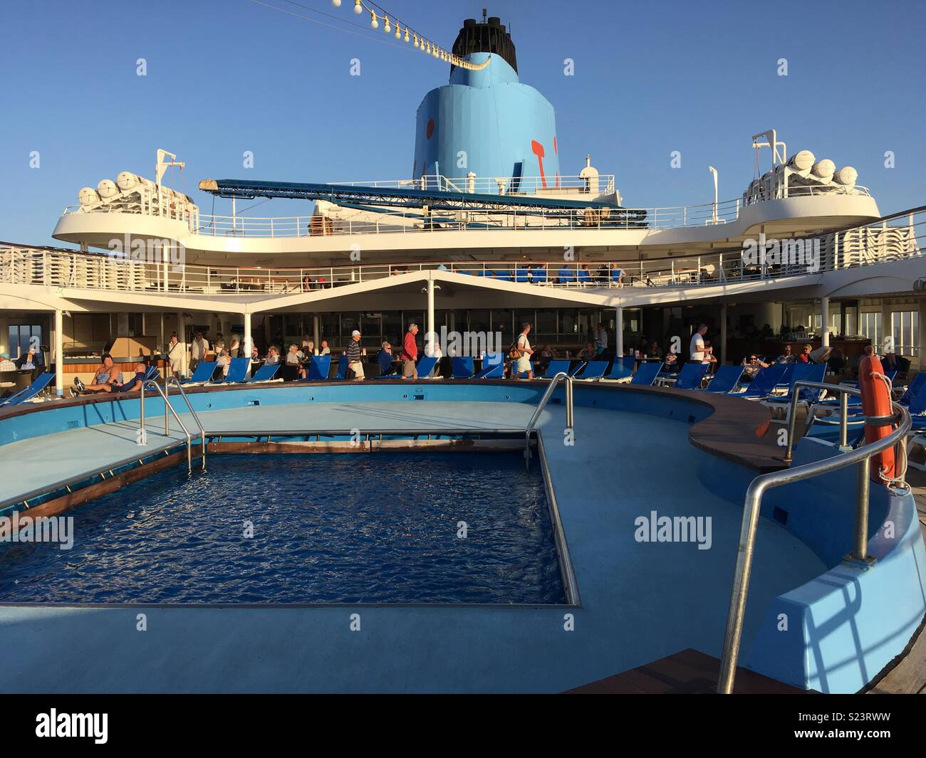 Swimming pool on the cruise ship Marella Dream Stock Photo - Alamy