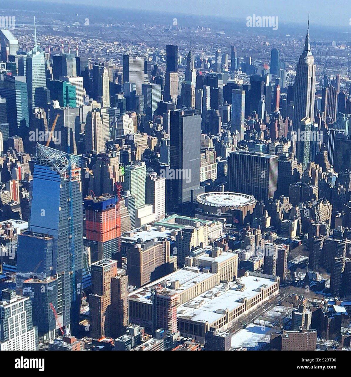 Madison square garden aerial view hi-res stock photography and images ...