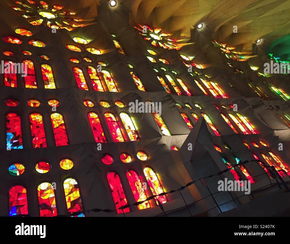 Stain glass windows Stock Photo - Alamy