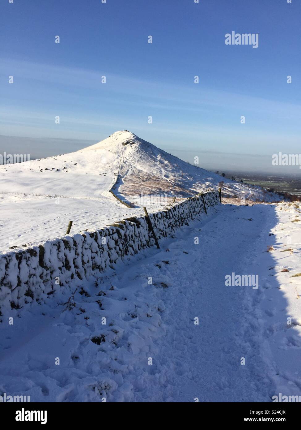 Snowy Roseberry Topping Stock Photo - Alamy