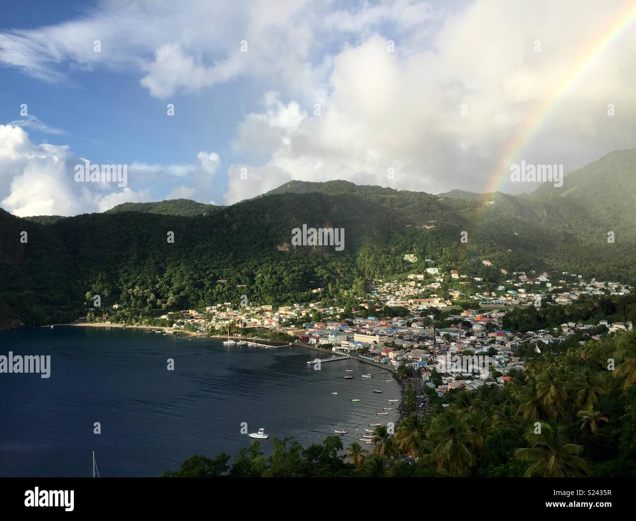 St lucia soufriere town hi-res stock photography and images - Alamy