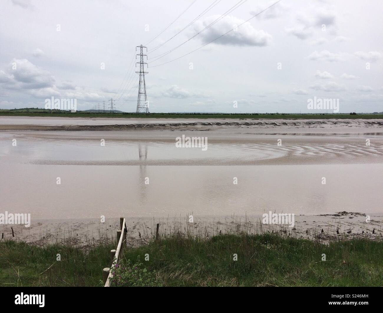 Pylons Across Water High Resolution Stock Photography and Images - Alamy
