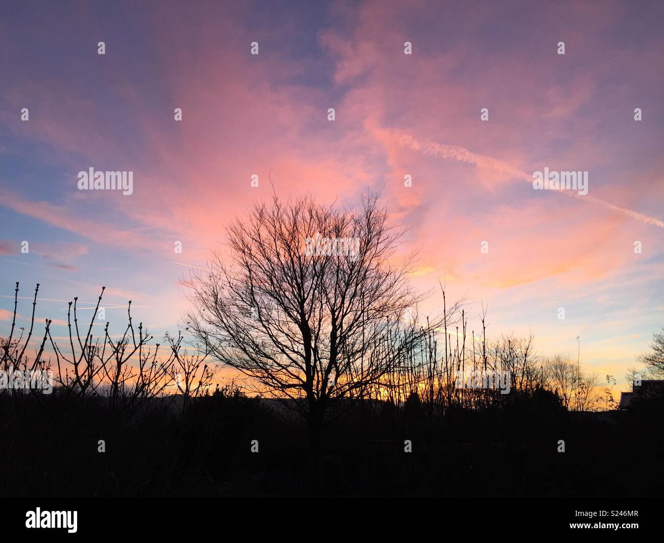 November Sunset in West Yorkshire, England Stock Photo - Alamy