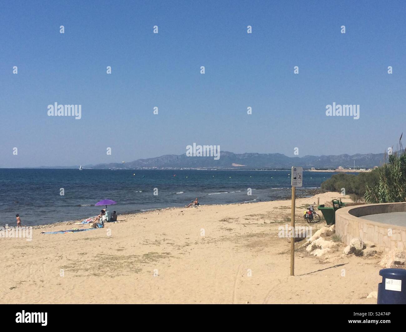 Beautiful beach front Stock Photo - Alamy