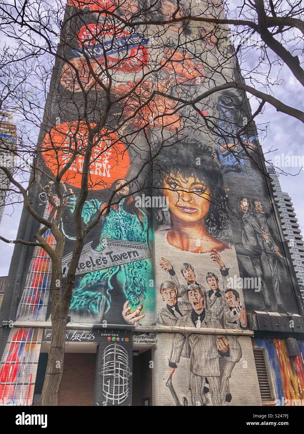 Heritage mural showcasing Toronto’s music scene Stock Photo - Alamy