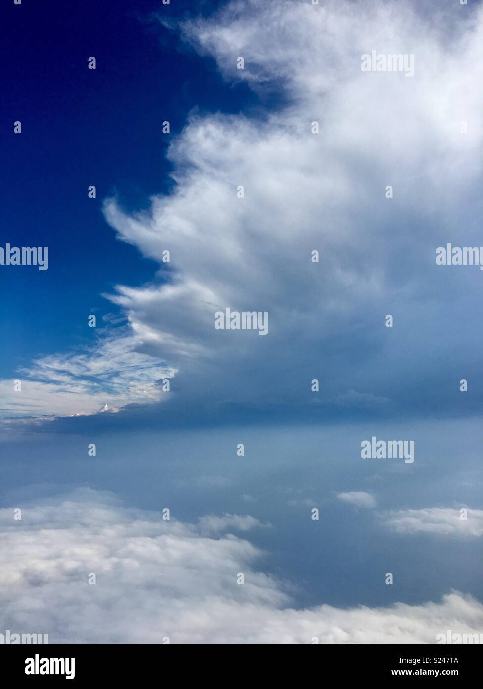 Aerial perspective of layers of clouds in the sky Stock Photo - Alamy
