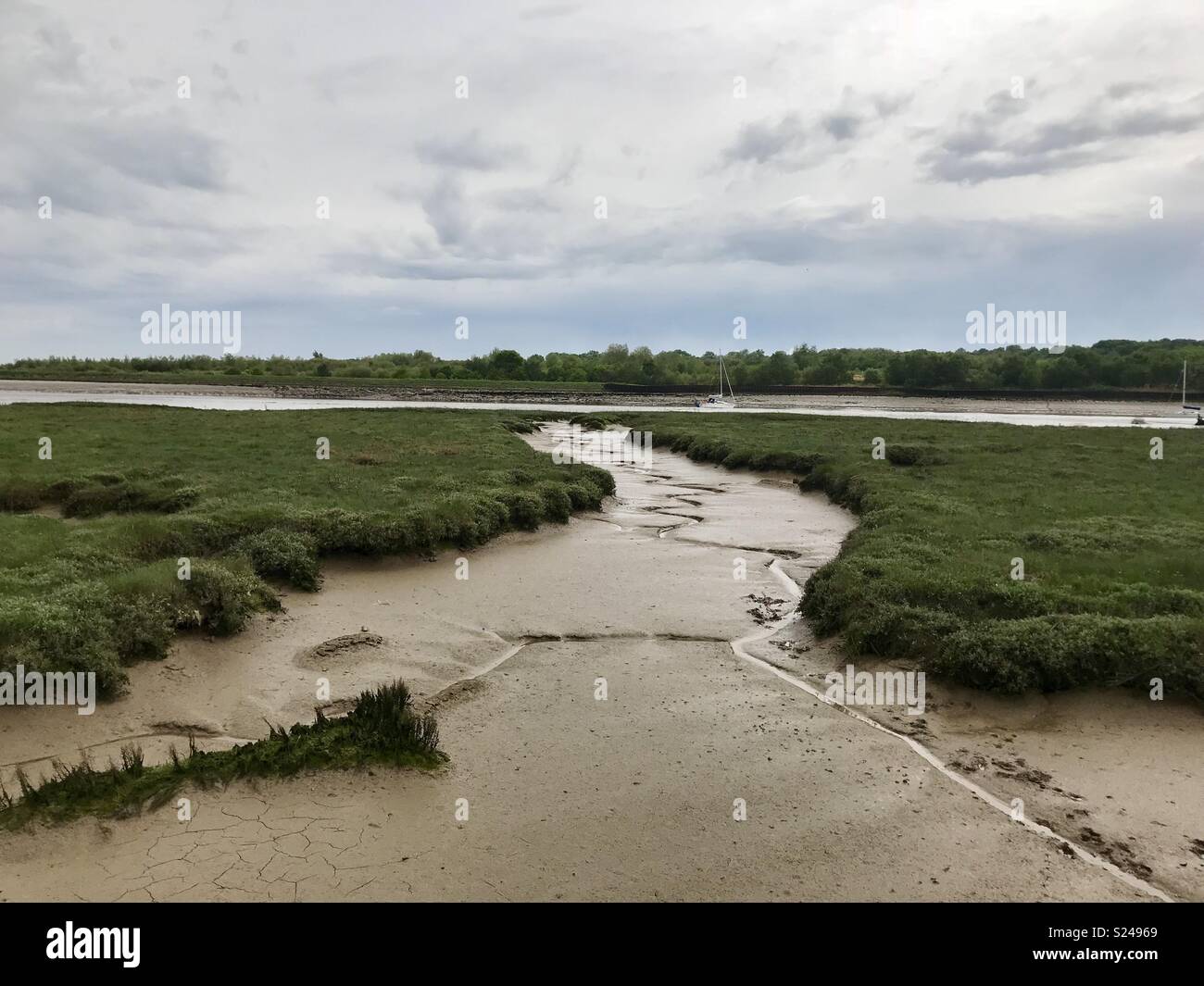 River Colne Estuary in Wivenhoe Essex Stock Photo - Alamy