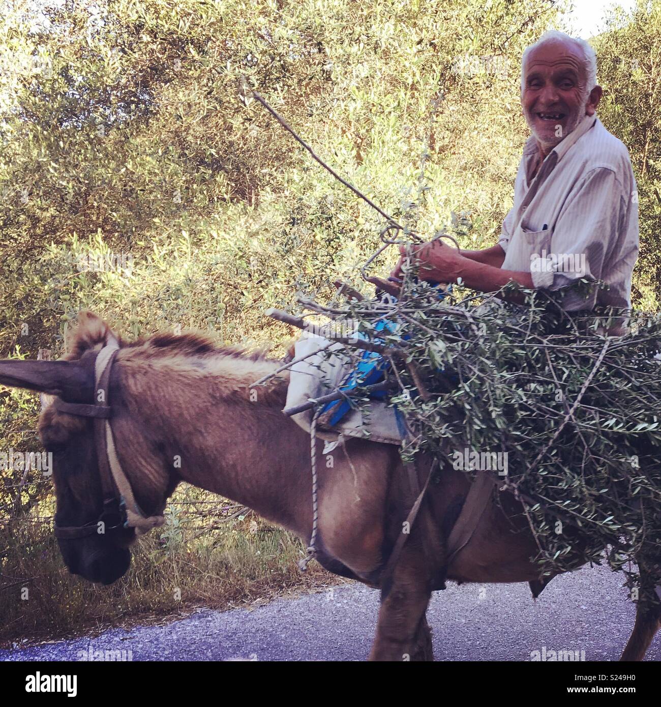 Man riding donkey hi-res stock photography and images - Alamy