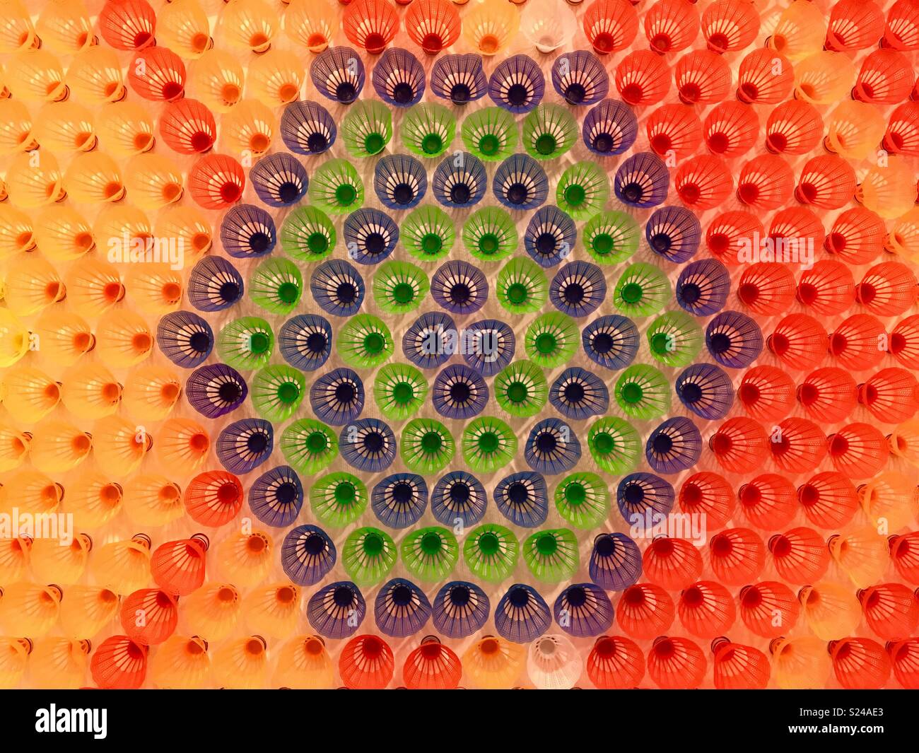 Colourful shuttlecocks hi-res stock photography and images - Alamy