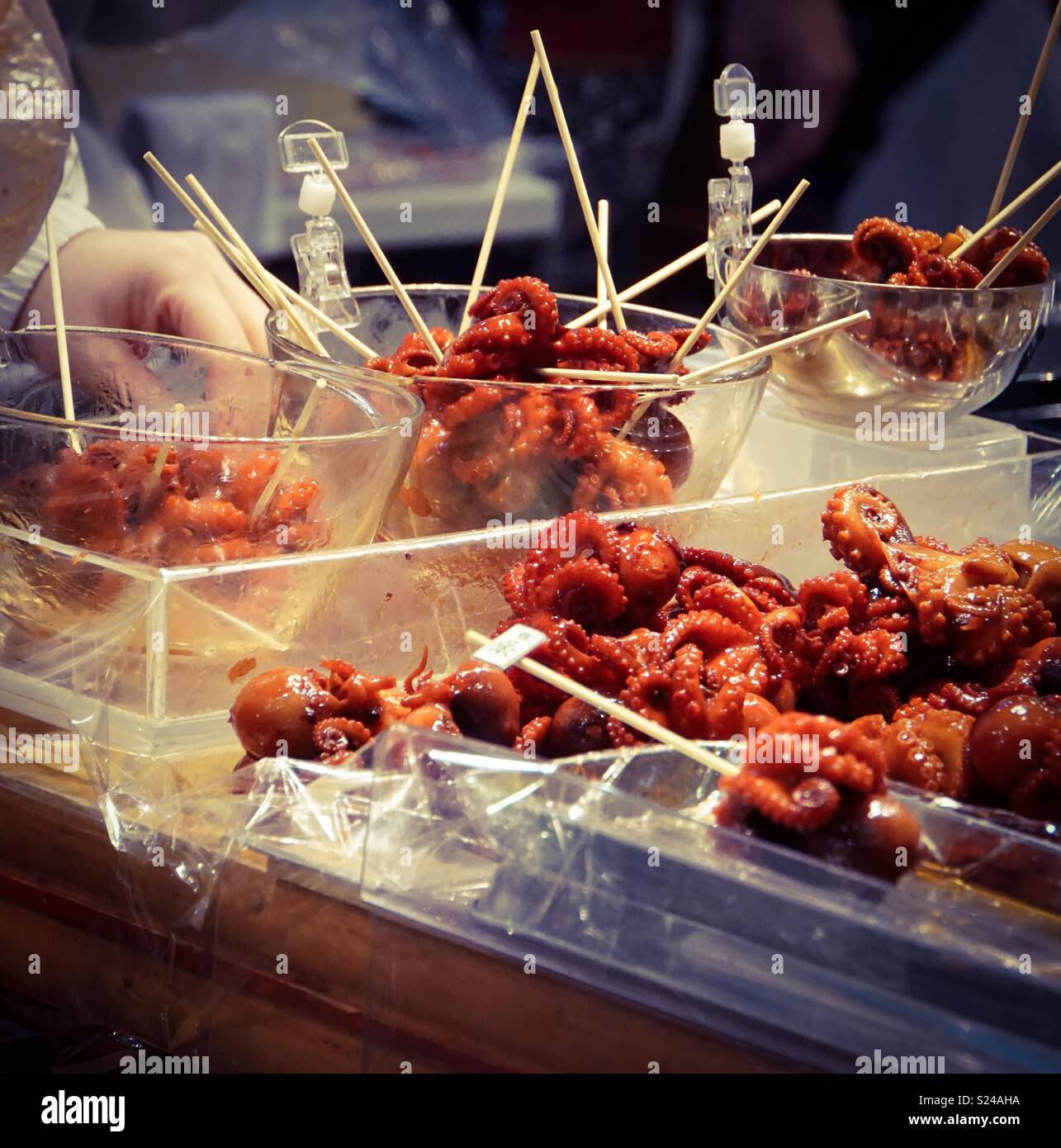 Octopus on a Stick, Nishiki Market Kyoto Stock Photo - Alamy