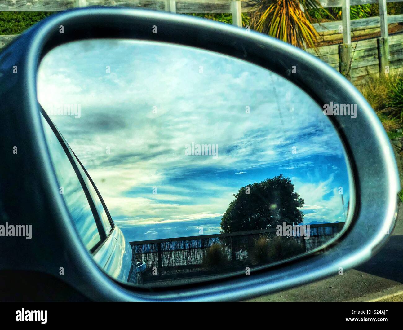 Through the mirror Stock Photo - Alamy