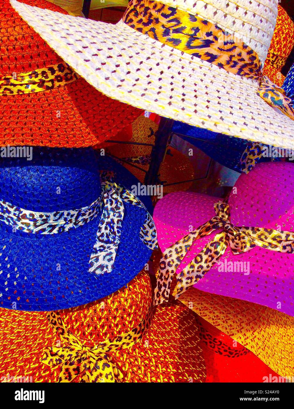 Bright colour hats hi-res stock photography and images - Alamy