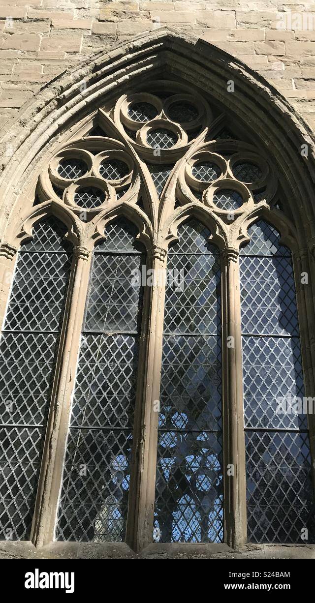 Scottish Cathedral window Stock Photo - Alamy