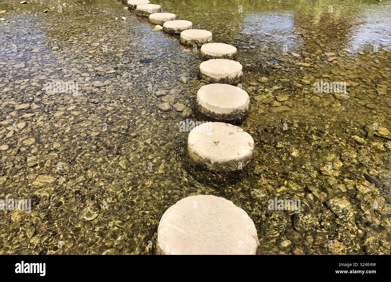 Stones stepping hi-res stock photography and images - Alamy