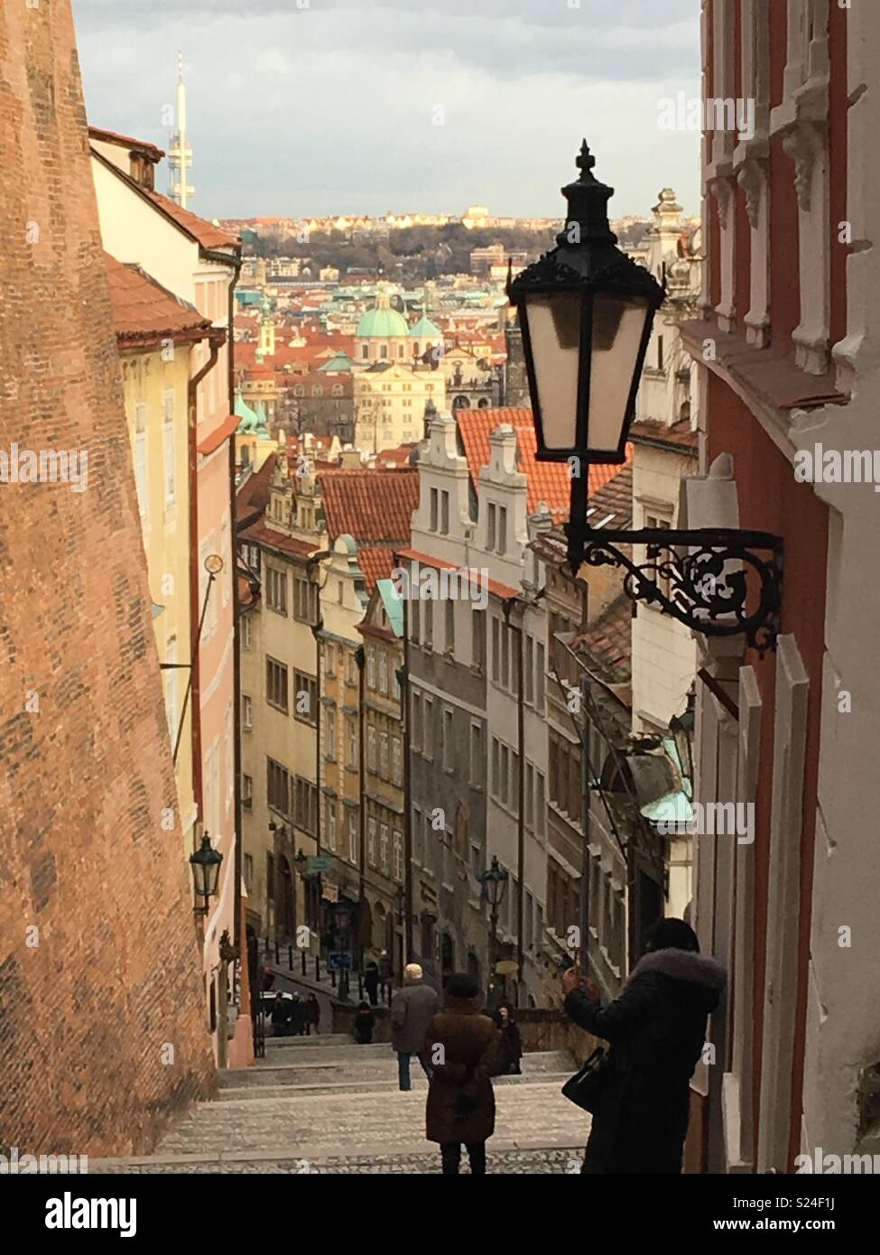 Prague castle steps hi-res stock photography and images - Alamy