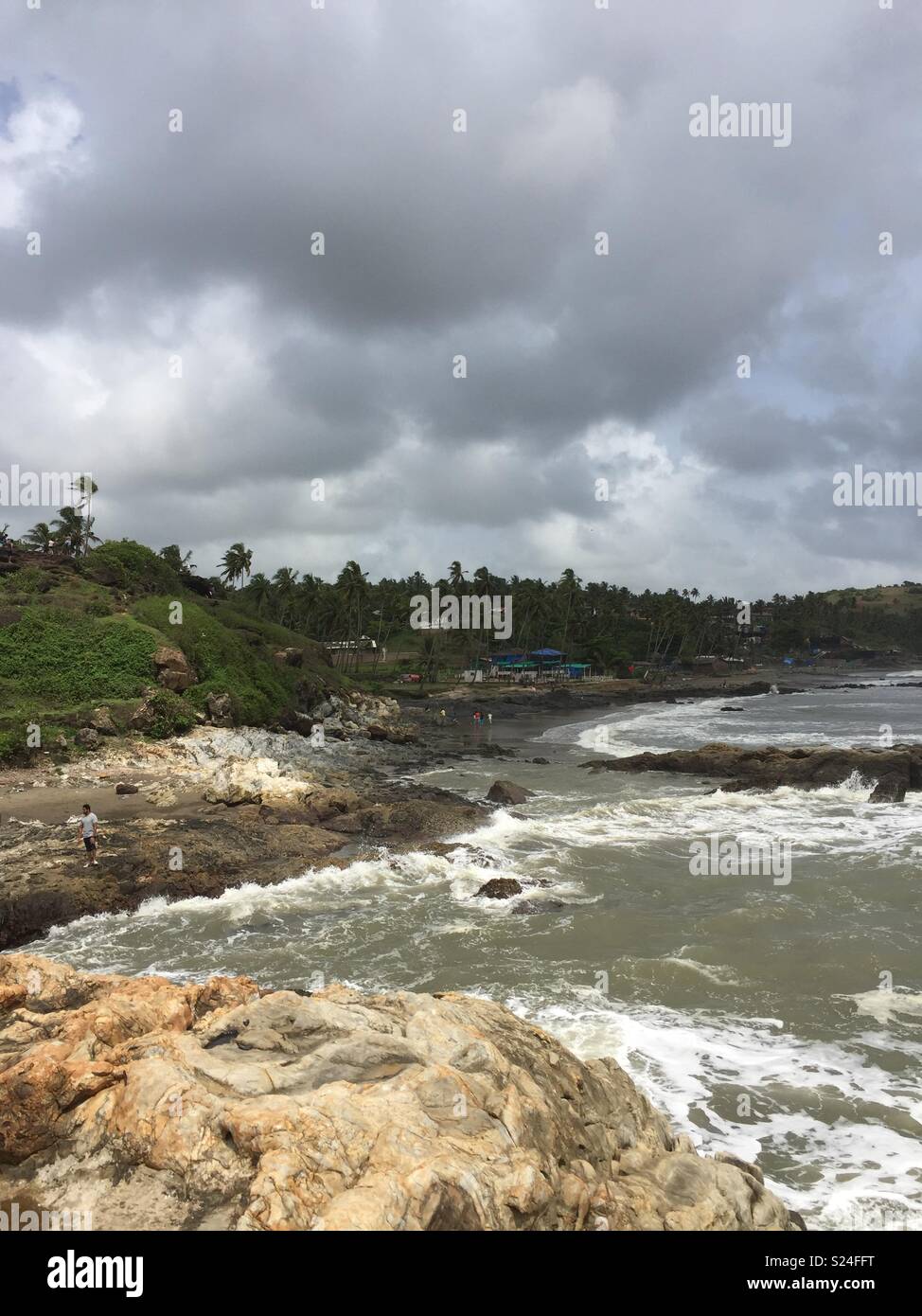 Vagator beach hi-res stock photography and images - Alamy