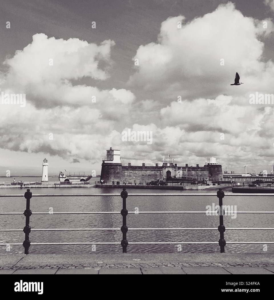 New Brighton black and grey Stock Photo - Alamy