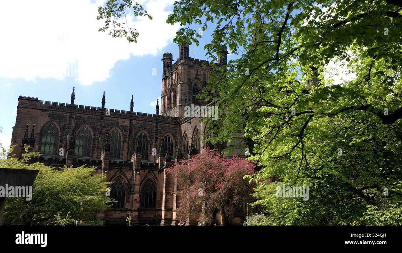 Chester cathedral summer hi-res stock photography and images - Alamy