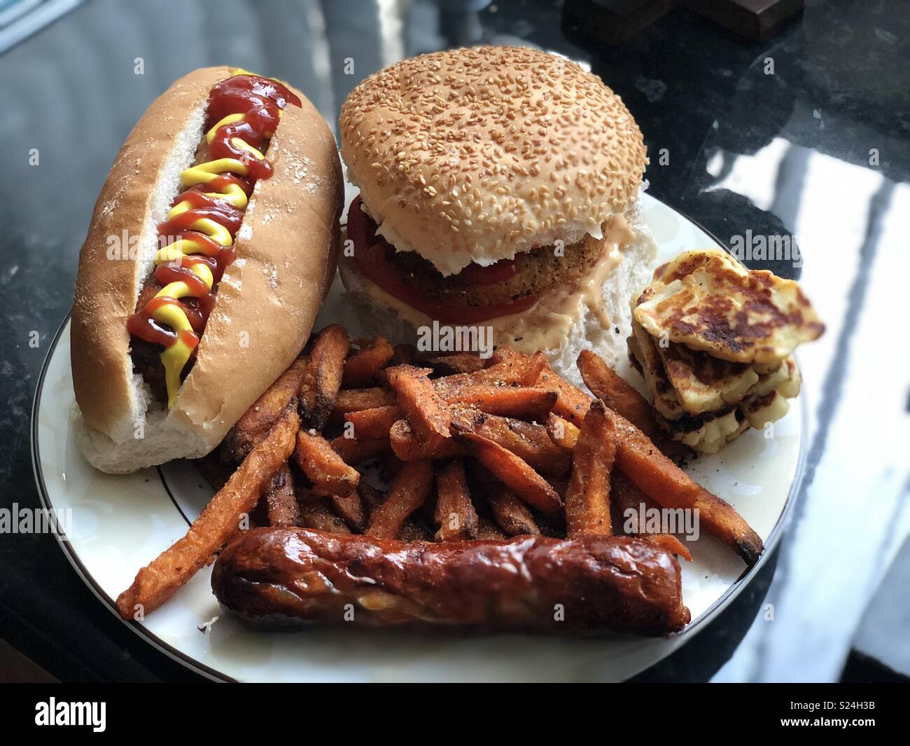 Fat food fast food Stock Photo - Alamy