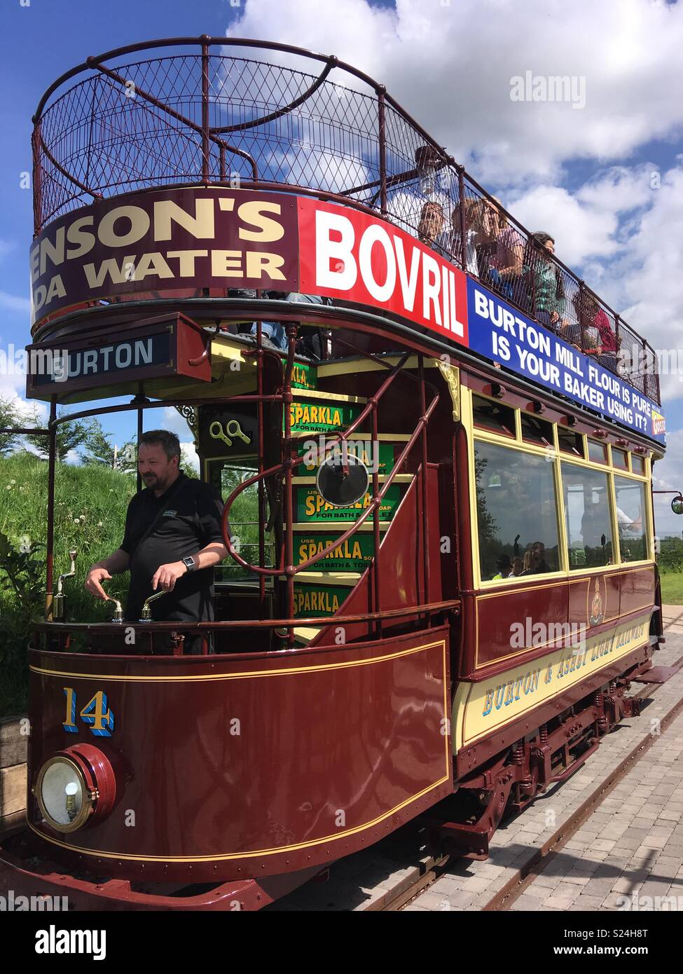 Old style tram car, trolly car Stock Photo - Alamy