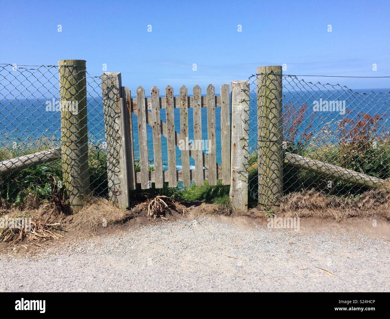 Gate into the sea Stock Photo - Alamy