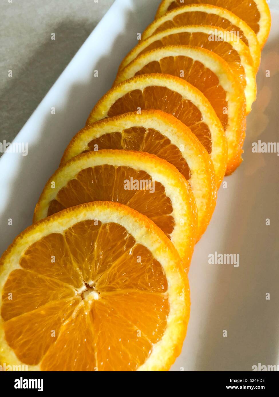Round orange plate hi-res stock photography and images - Alamy