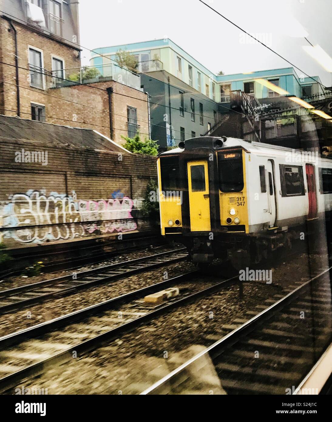 Graffiti london train hi-res stock photography and images - Alamy