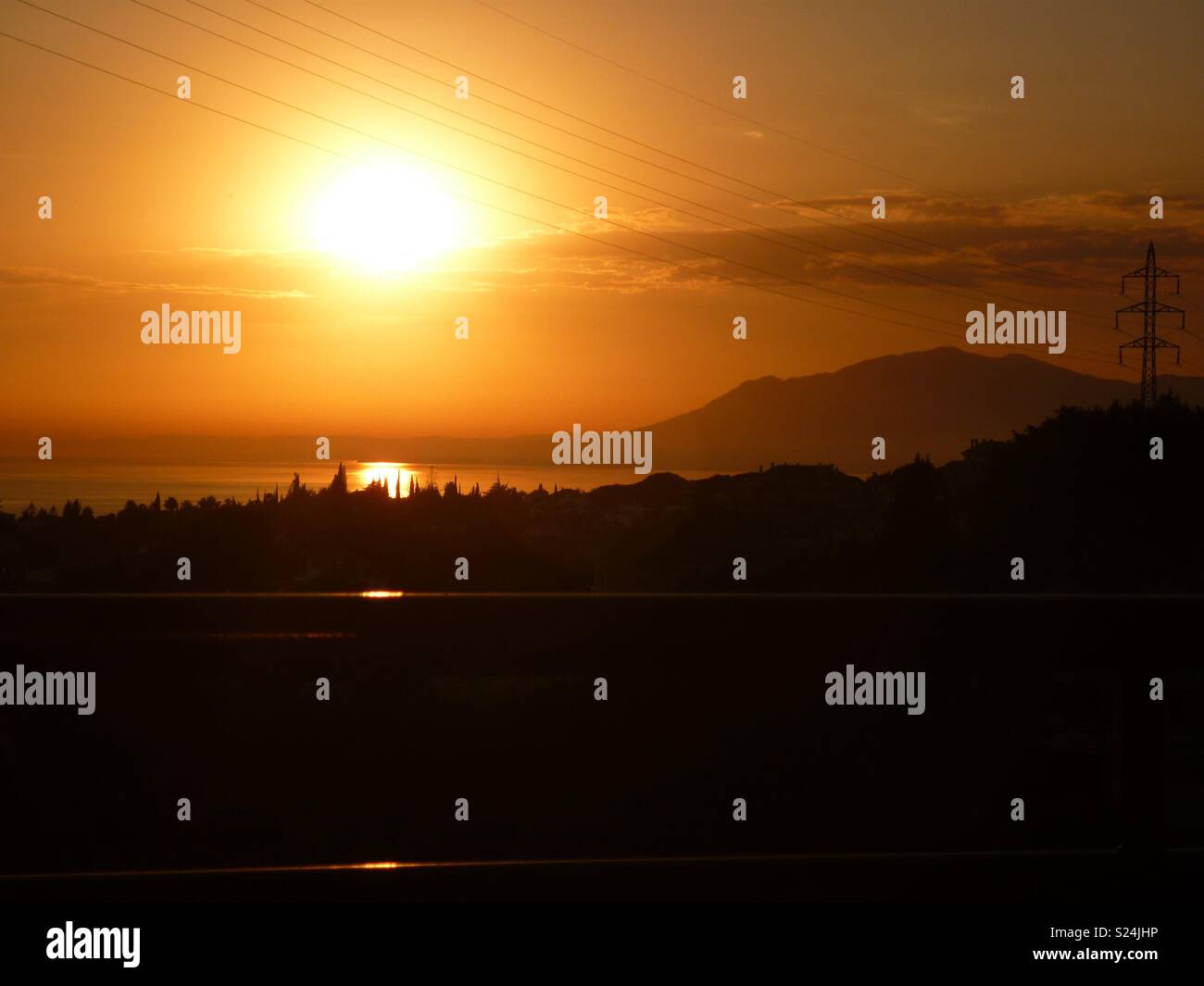 Sunset in Spain Stock Photo - Alamy