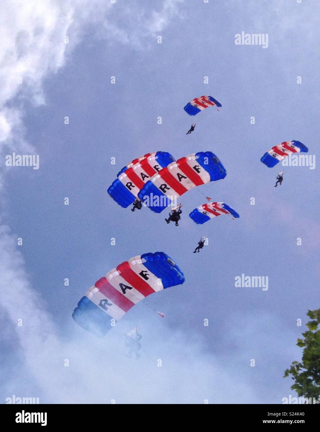 RAF Parachute Display Team Stock Photo - Alamy