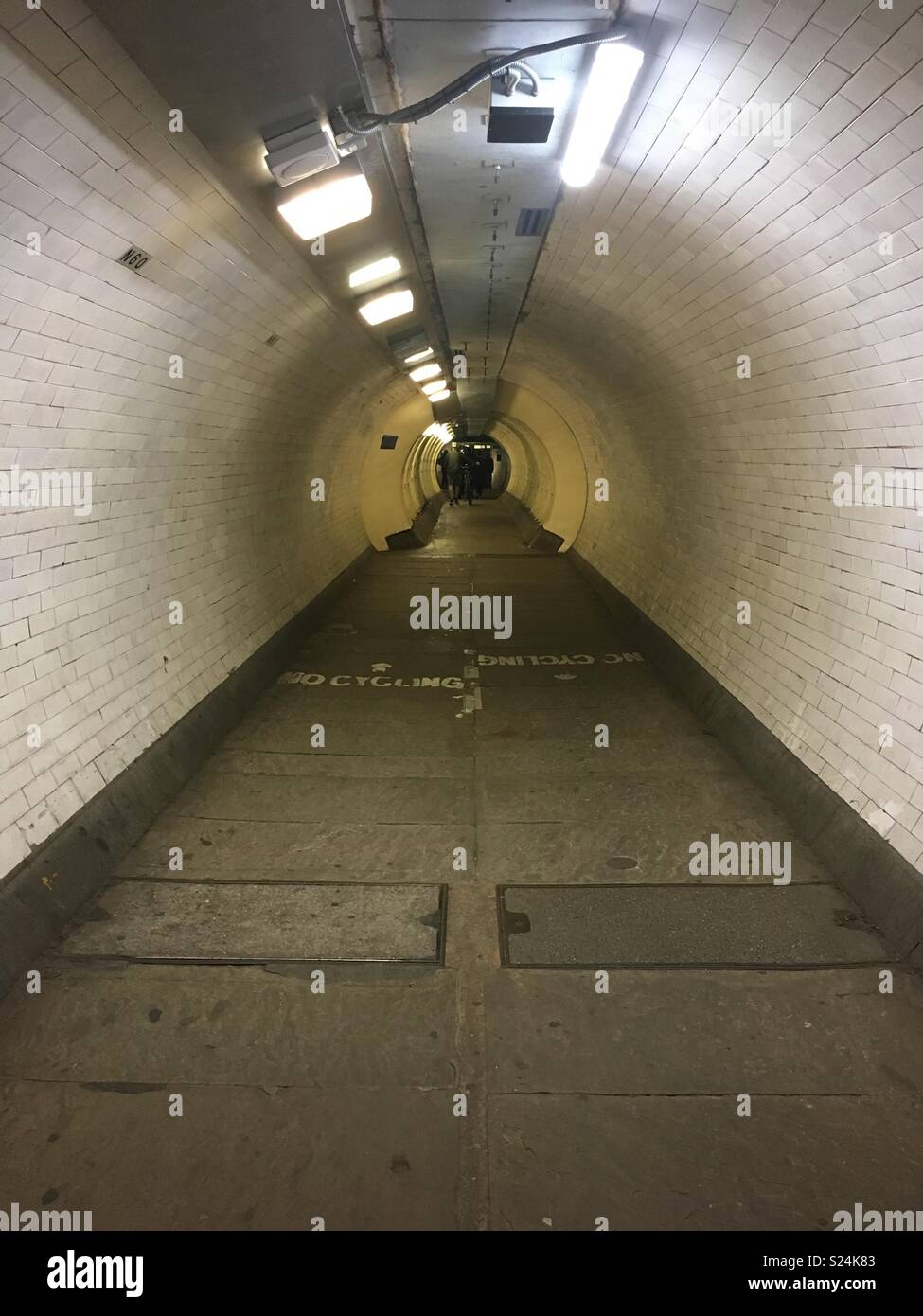 Pedestrian tunnel under thames hi-res stock photography and images - Alamy