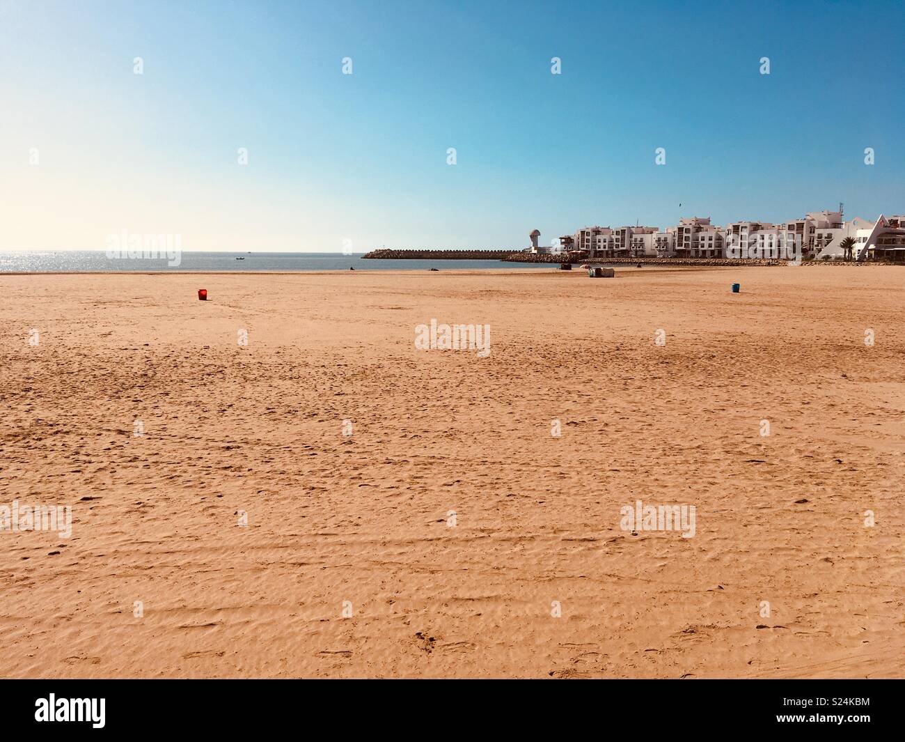 Golden sands on the beach in Agadir, Morocco Stock Photo - Alamy