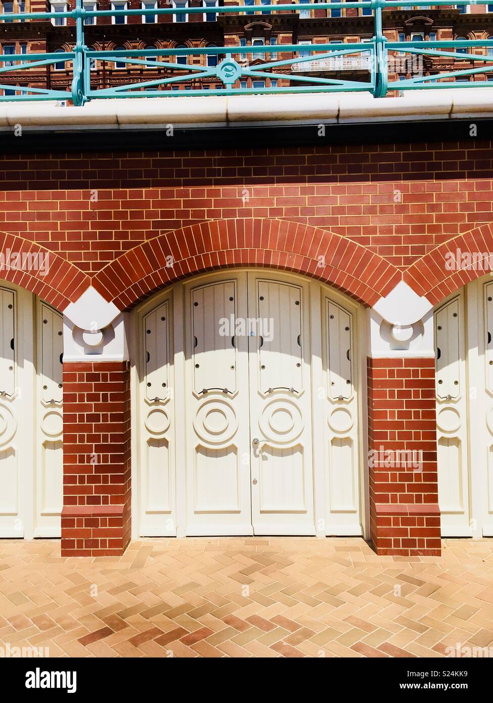 Brighton promenade doors Stock Photo - Alamy
