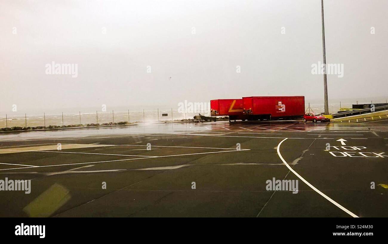 Royal Mail double deck trailers unable to load due to bad weather at ... Royal Mail double deck trailers unable to load due to bad weather at ...