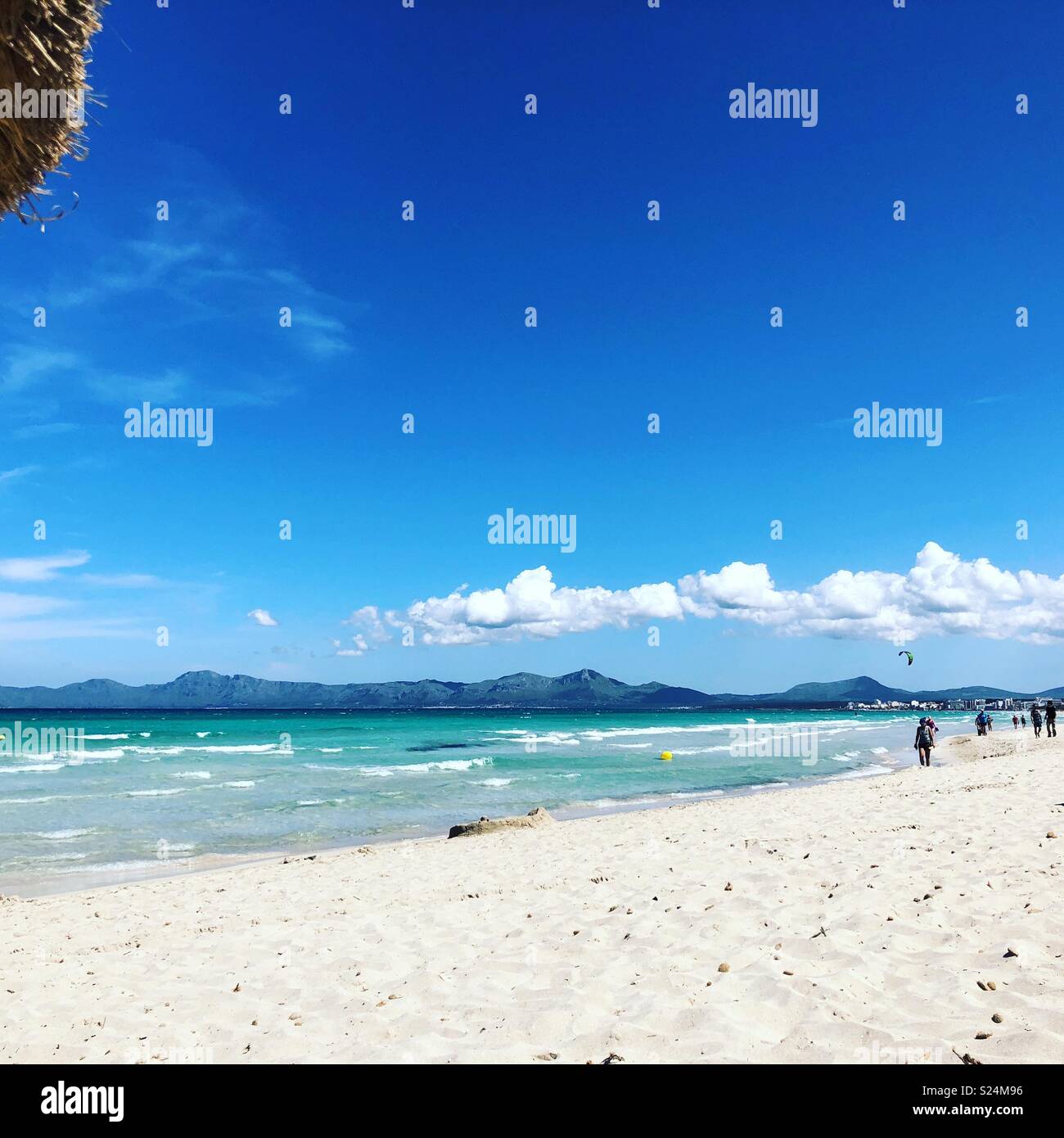 One of many perfect beaches in Majorca. Soft sand, clear sea Stock ...