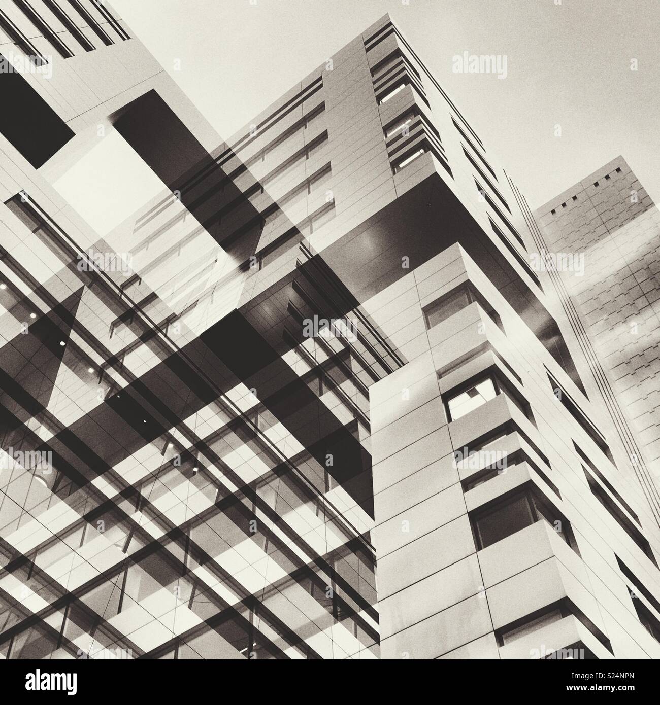 Abstract of city buildings Stock Photo - Alamy