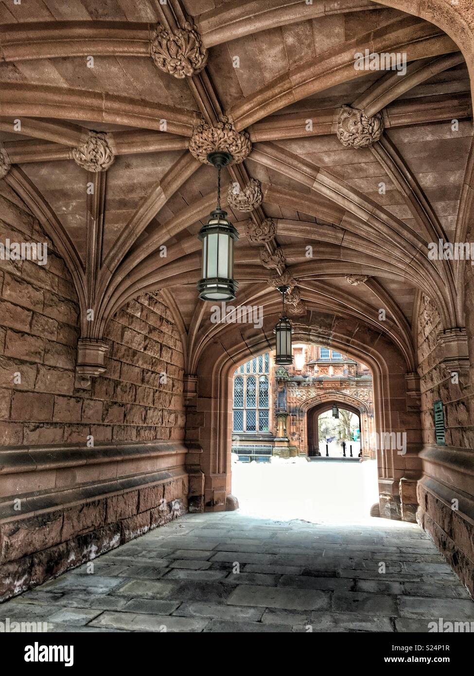Old passage in Princeton university Stock Photo - Alamy