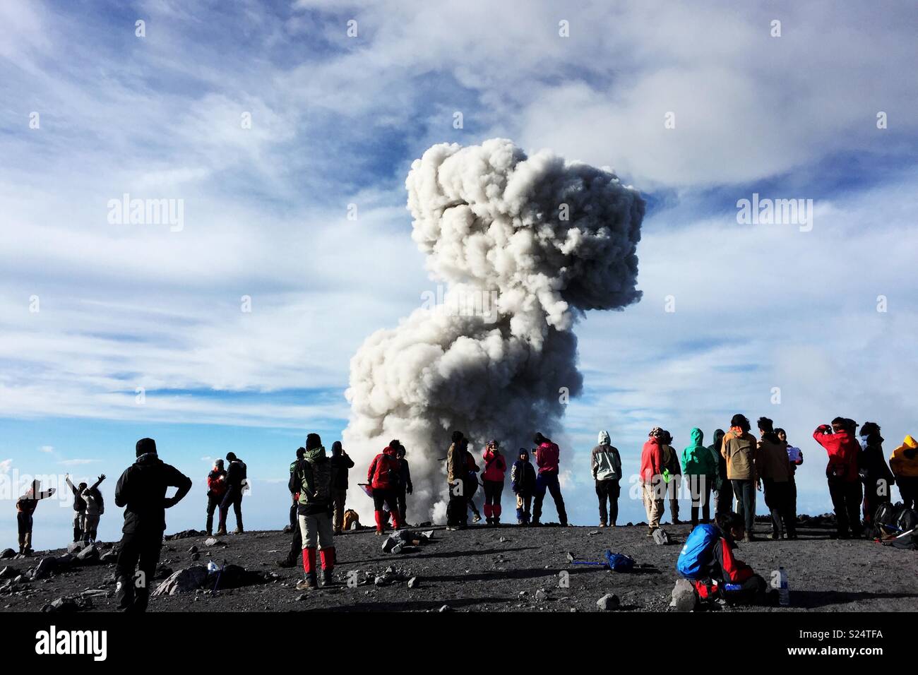 Semeru Wedhus Gembel Stock Photo - Alamy