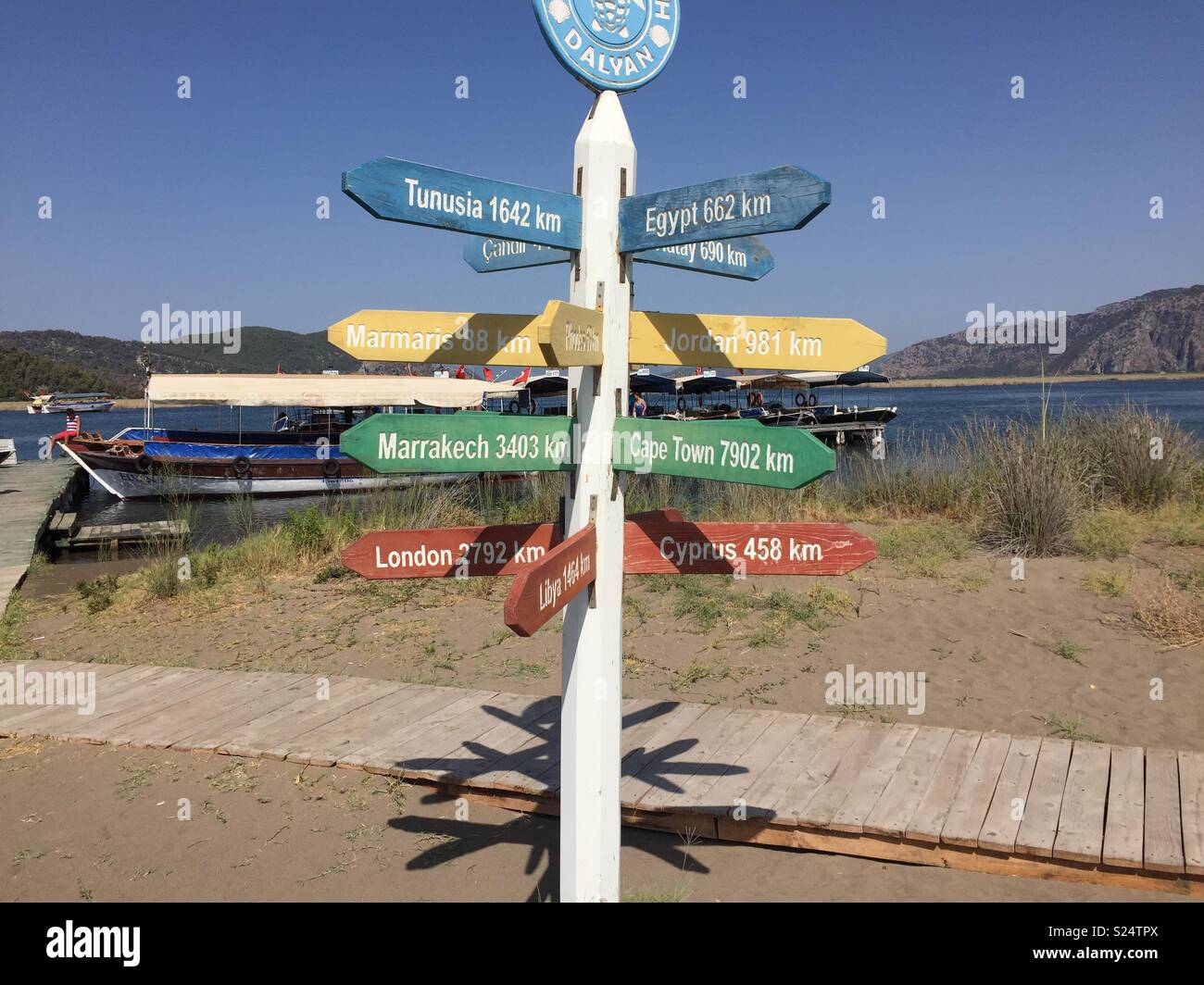 Signs to everywhere Stock Photo - Alamy
