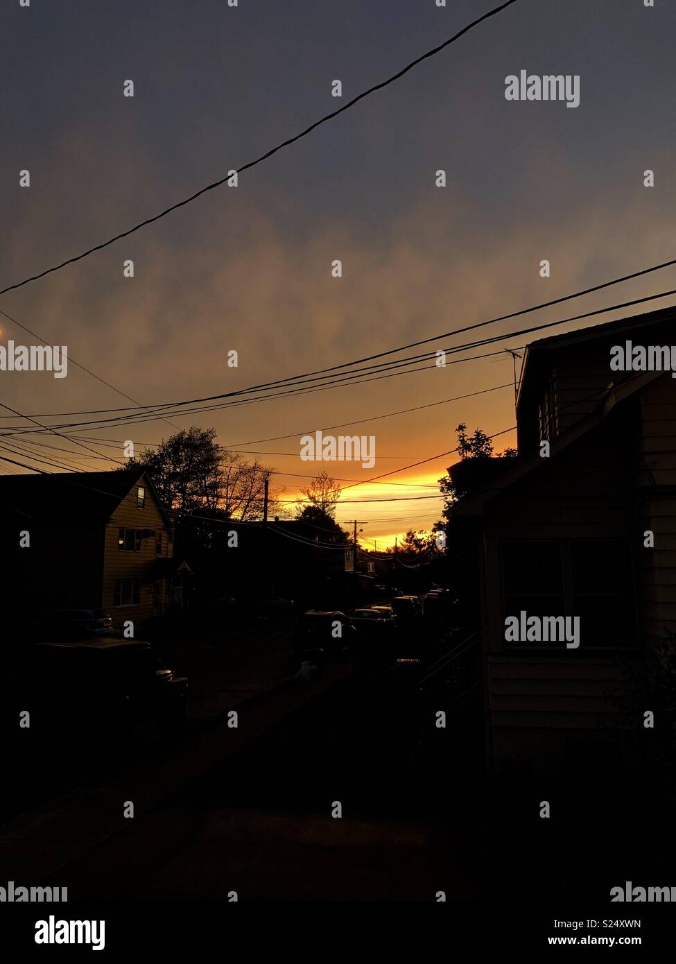 Post storm sunset, sky Stock Photo - Alamy