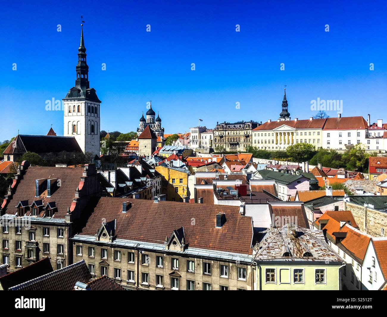 Landscape view of Tallin, Estonia Stock Photo - Alamy