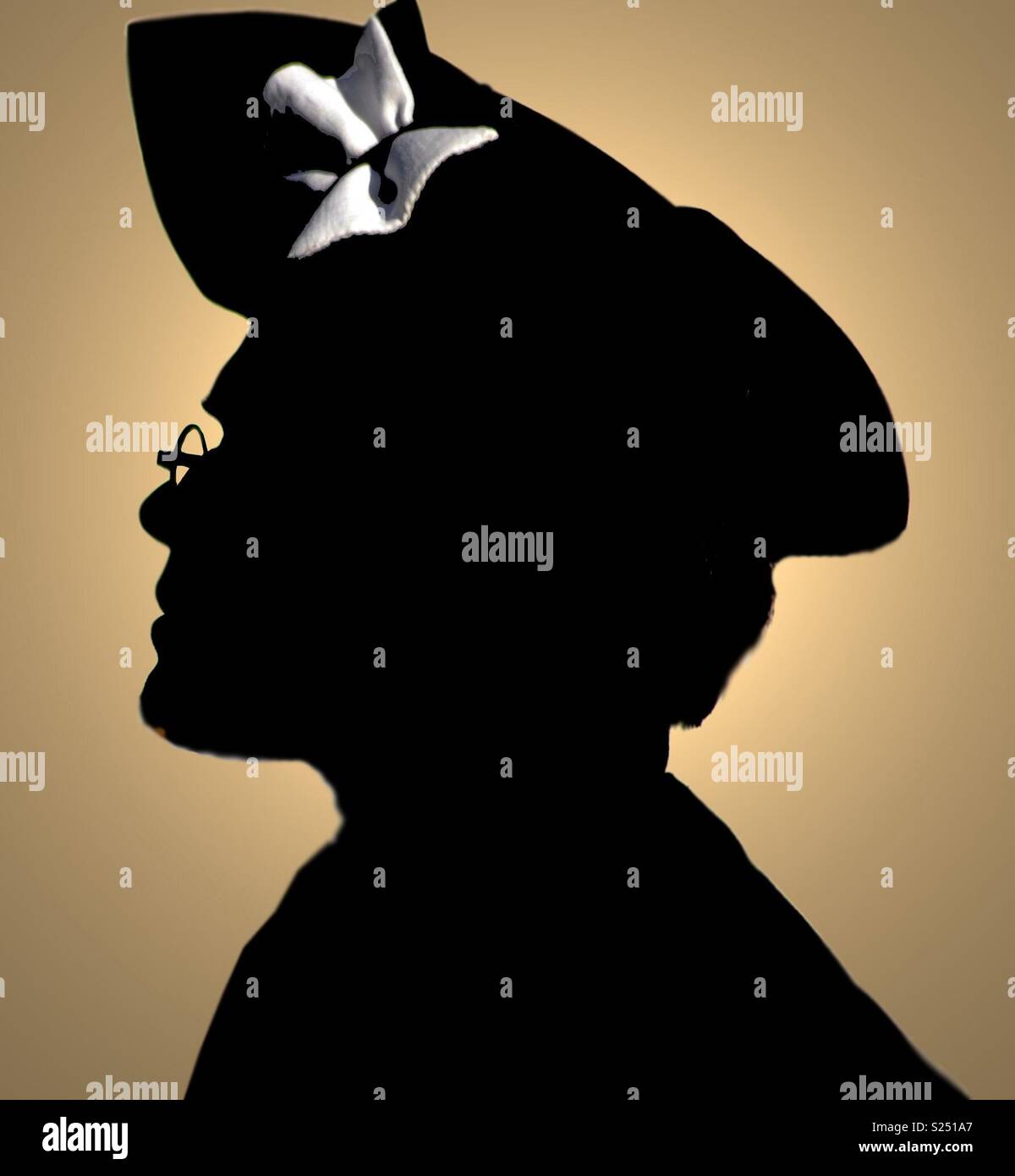 Revolutionary war soldier silhouette hi-res stock photography and ...
