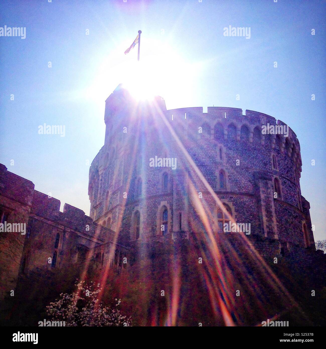 Windsor Castle in the sun Stock Photo - Alamy