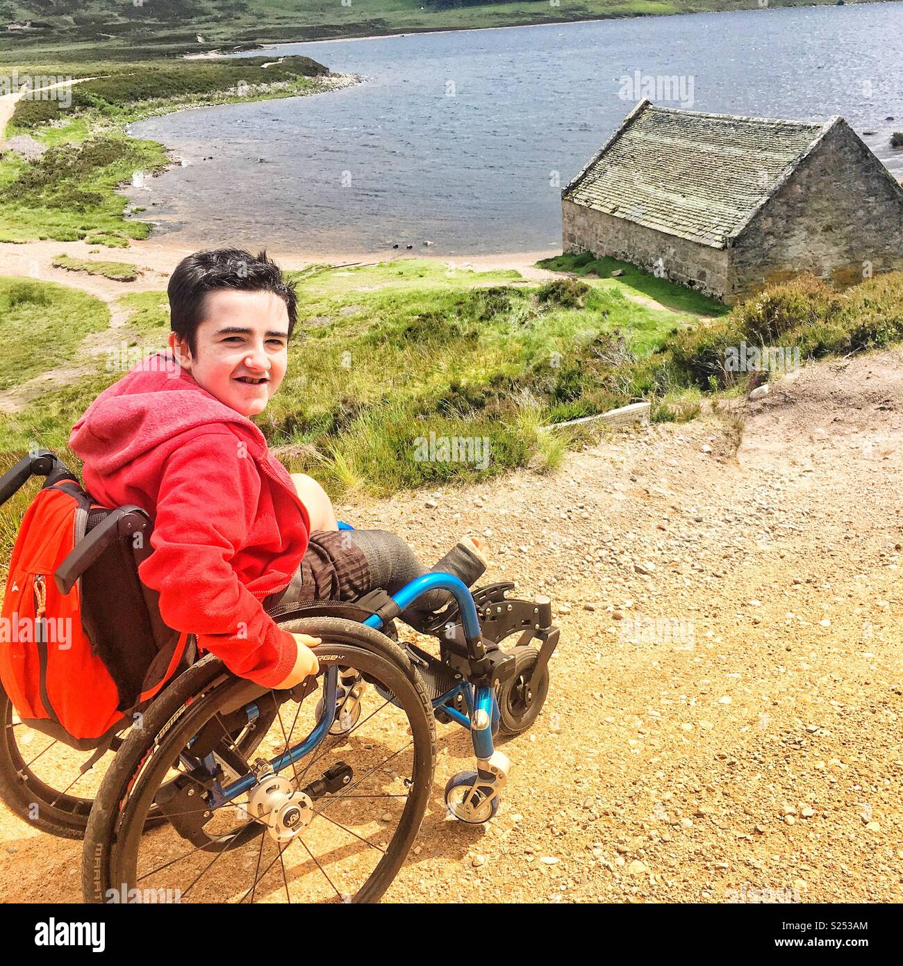 Boy wheelchair hi-res stock photography and images - Alamy