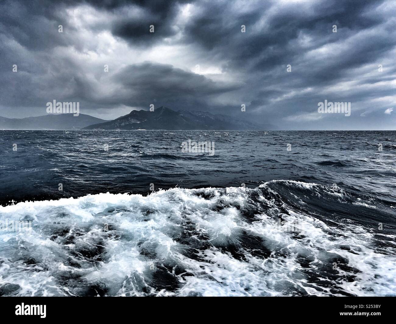 Storm at Sea Stock Photo - Alamy