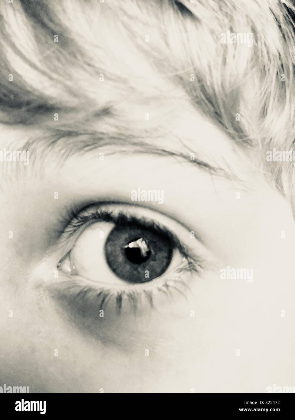 Eye of a boy Stock Photo - Alamy