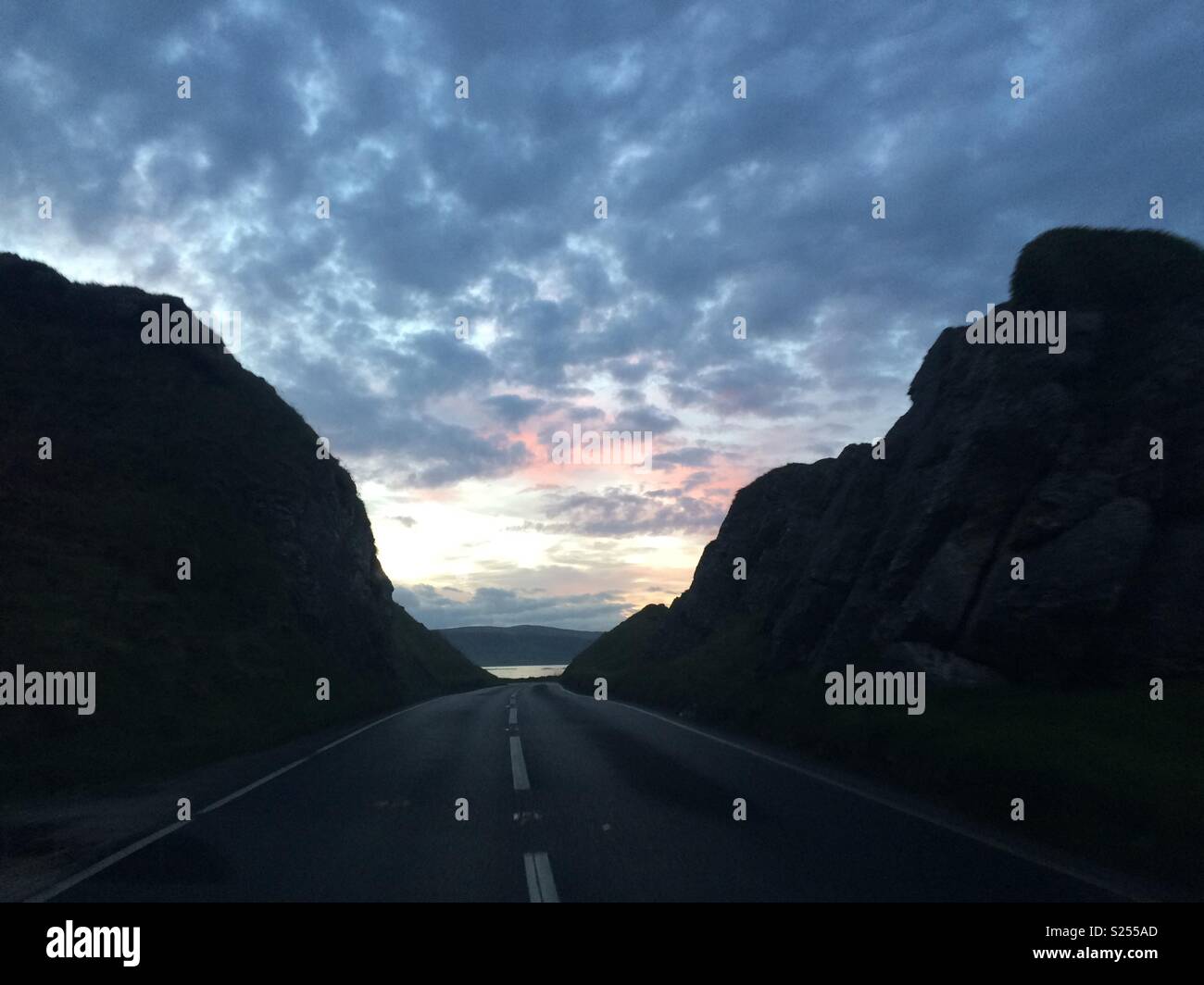 Driving into the night sky Stock Photo - Alamy