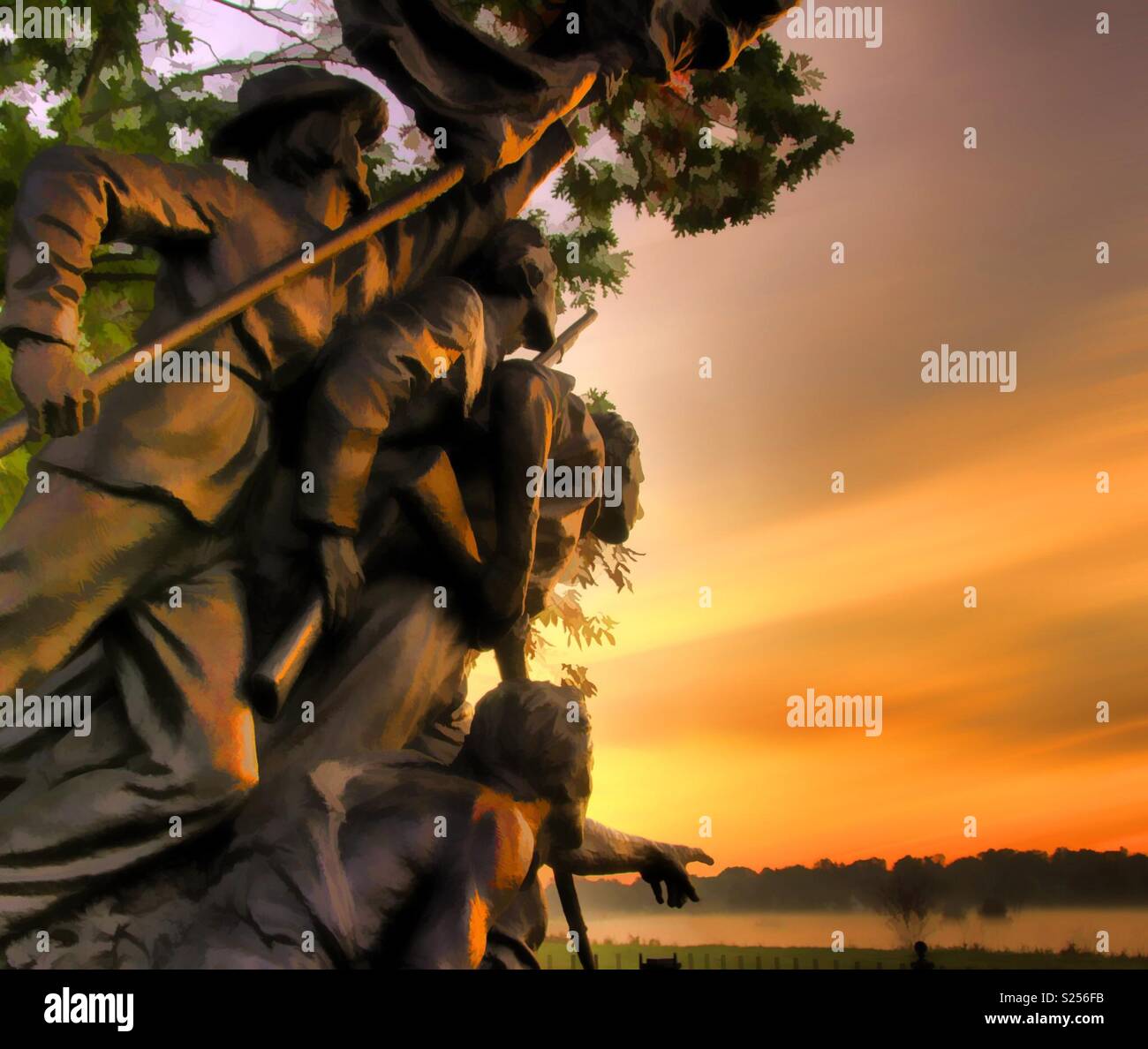North Carolina Monument, Gettysburg National Military Park Stock Photo ...